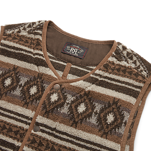 RRL - Poly/Wool Fleece Knit Buck Vest – Louie